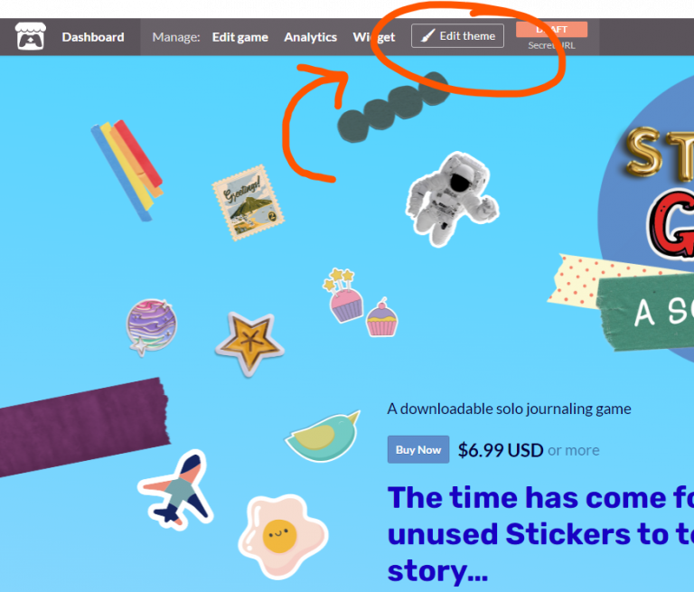 How to add Gradient Backgrounds on Itch.io pages - Cassi Mothwin